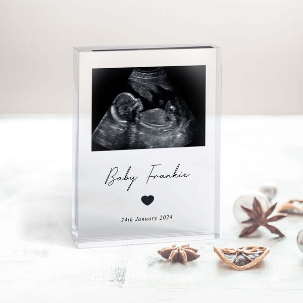 Baby Scan Acrylic Photo Block - A6